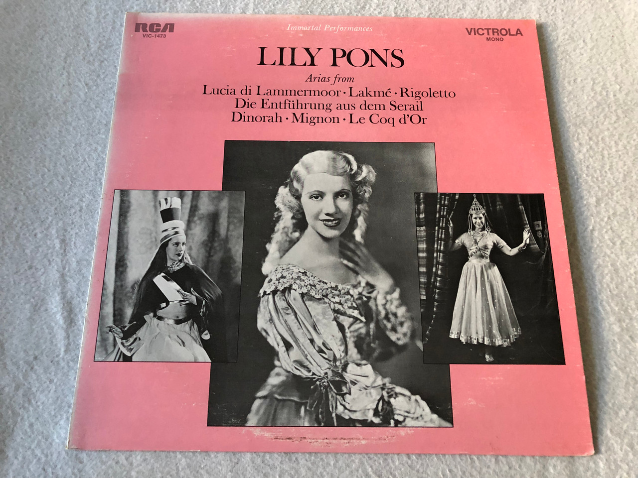Lily Pons – Arias / RCA Victrola / 1969 LP VINYL VIC-1473 ...