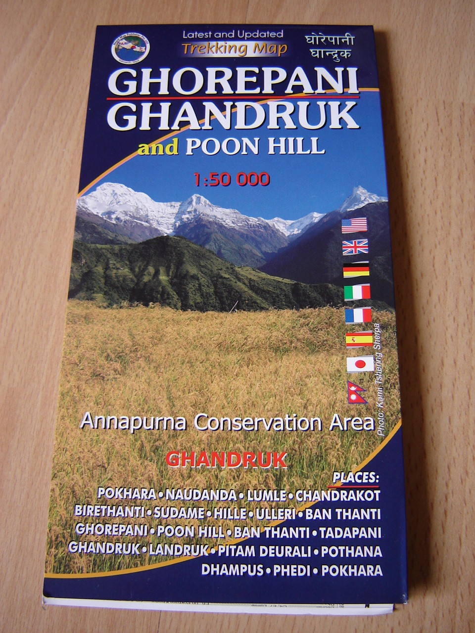 GHOREPANI - GHANDRUK - POON HILL and KHOPRA Trekking Map / 1:50 000 ...