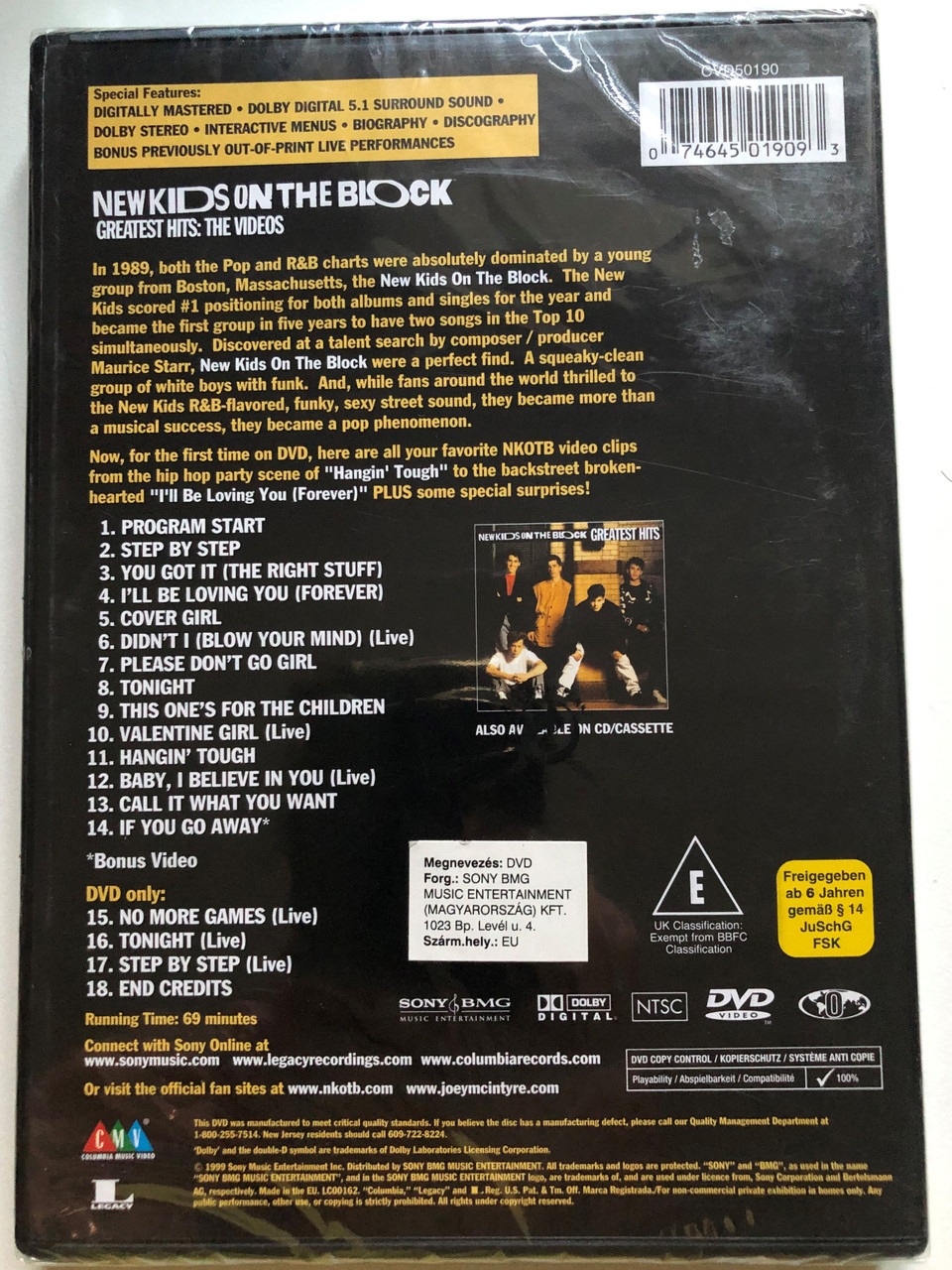 New Kids on the Block / Greatest Hits: The Videos / DVD - bibleinmylanguage