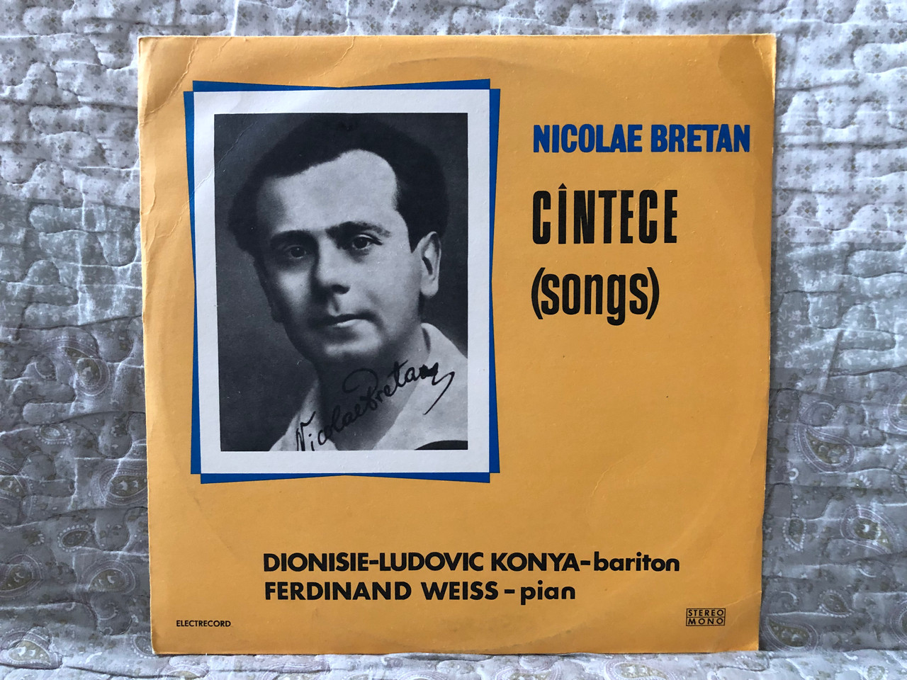 Nicolae Bretan: Cîntece (Songs) - Dionisie-Ludovic Konya (bariton), Ferdinand Weiss (pian ...