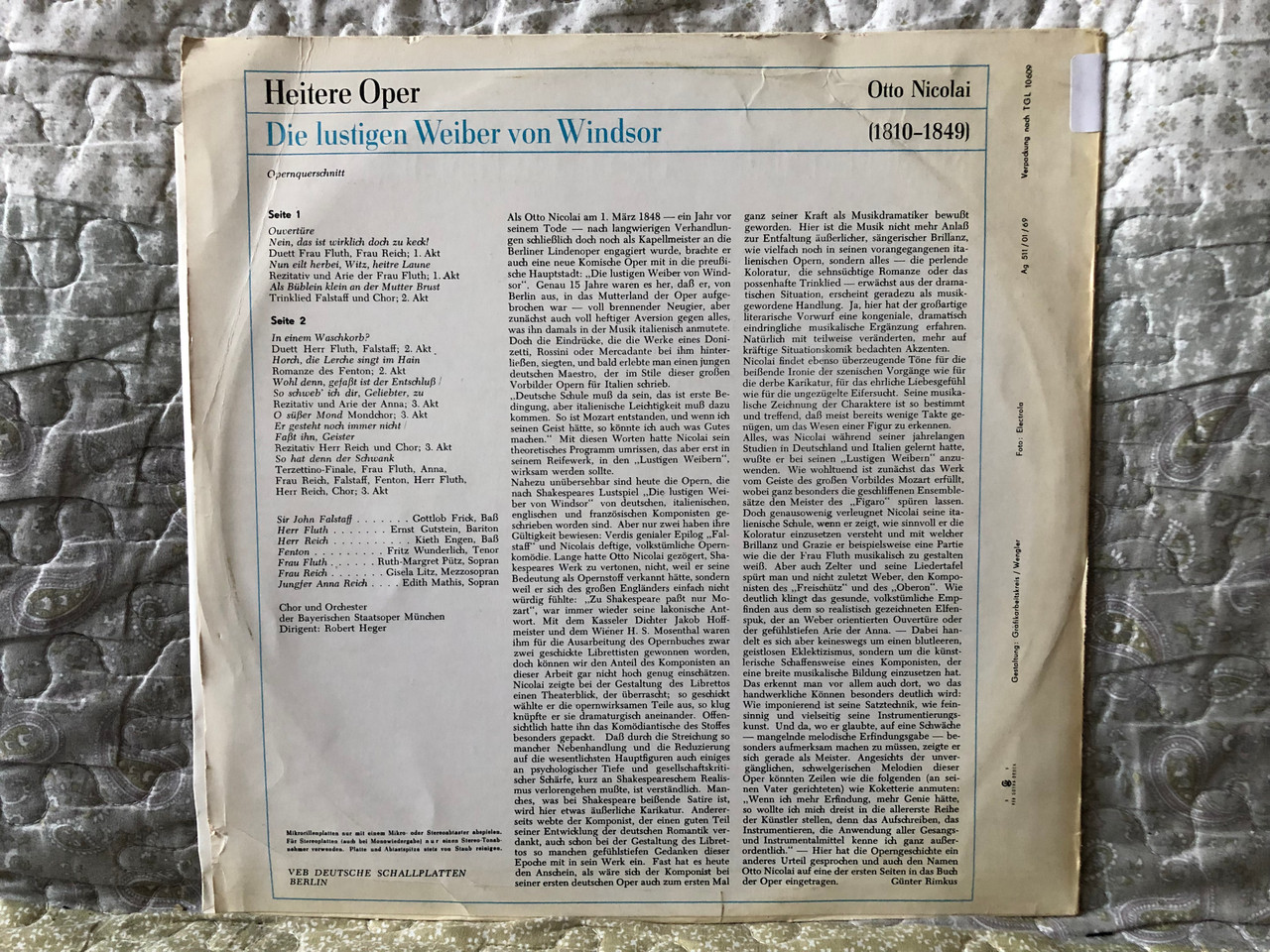 Otto Nicolai: Die Lustigen Weiber Von Windsor - Ruth-Margret Pütz ...