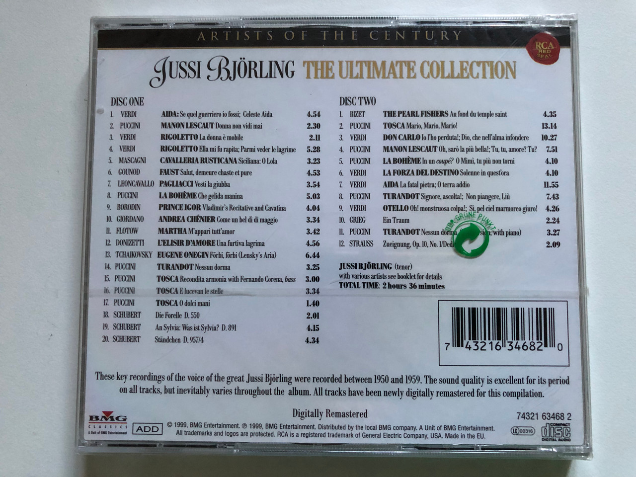 Jussi Björling – The Ultimate Collection / Including: The Pearl Fishers ...