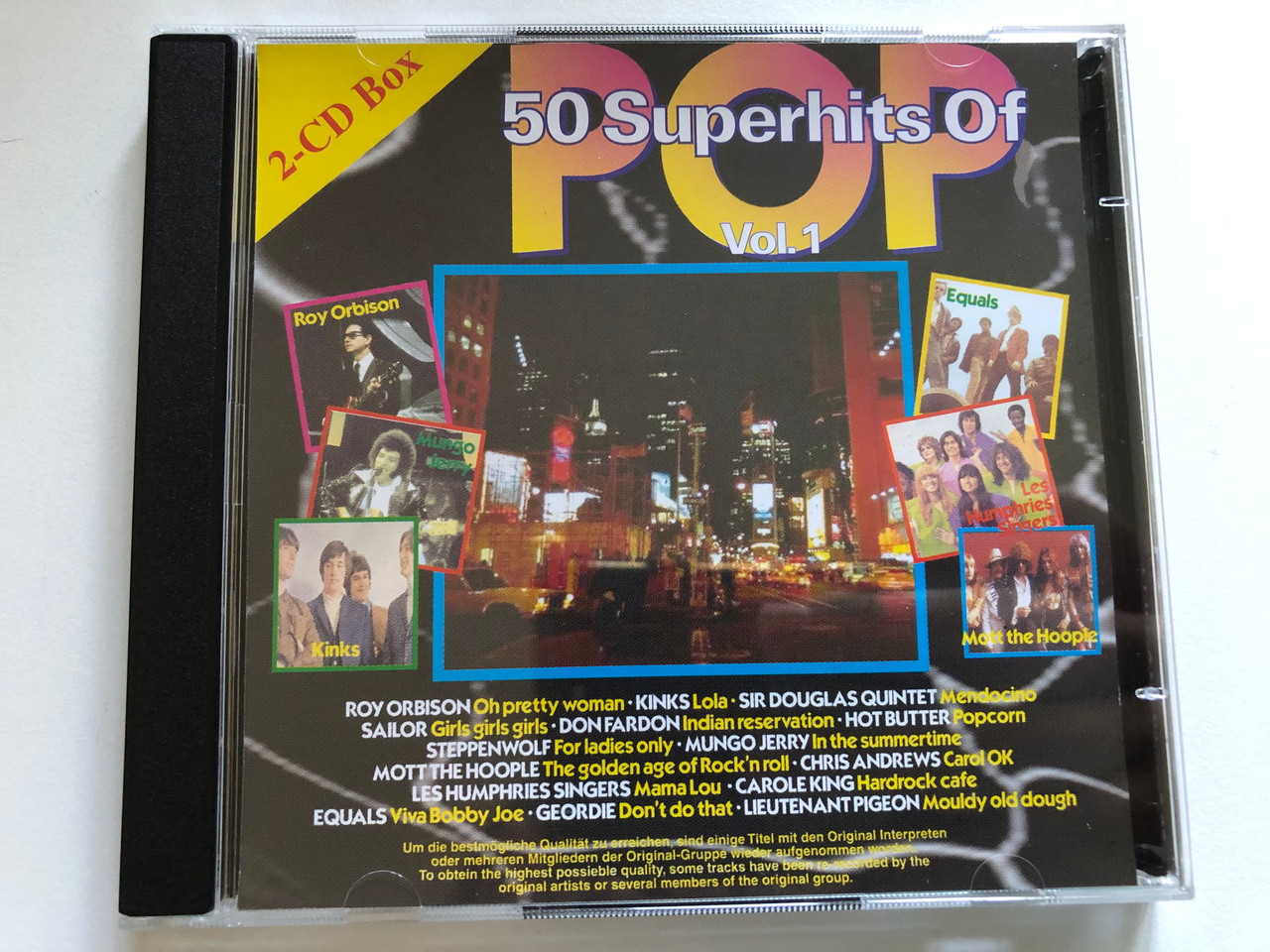 50 Superhits Of Pop Vol. 1 / 2-CD Box / 1997 Selected Sound Carrier ...