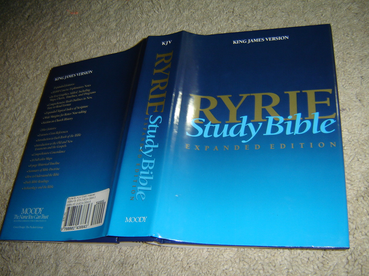 Ryrie Study Bible KJV Hardback- Red Letter Indexed (Ryrie Study Bibles ...