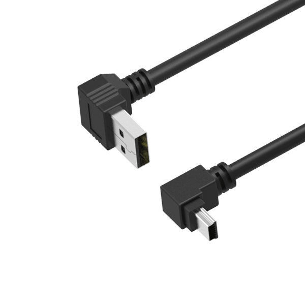 NTC | USB 2.0 A Male Up Angle to Mini B Male Up Angle Cable