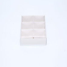 WHITE CHOCOLATE BOX BOXES WITH CLEAR LID 2 insert pack chocolate ...
