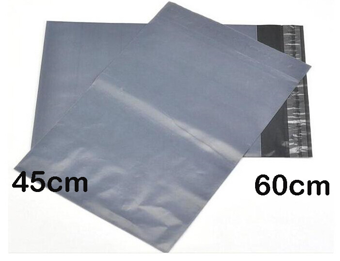 400x300 mm GREY PLASTIC MAILING SATCHEL BAG POLY POSTAGE POST SELF SEAL