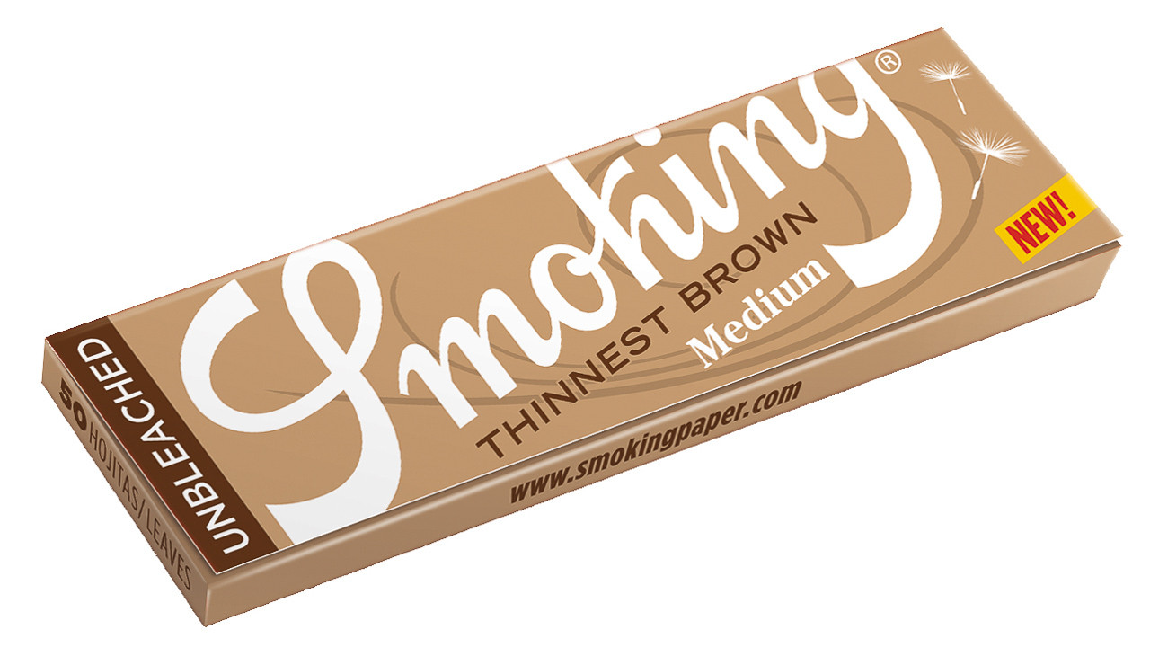 1 1/4 Size Thinnest Brown Smoking Rolling Papers