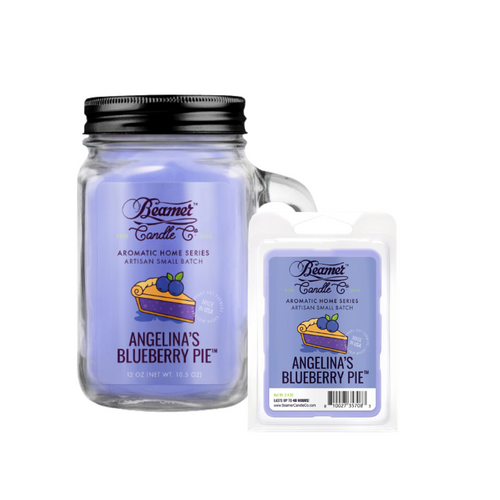 Angelina’s Blueberry Pie 12oz Aromatic Home Series Candle & Wax Drop ...