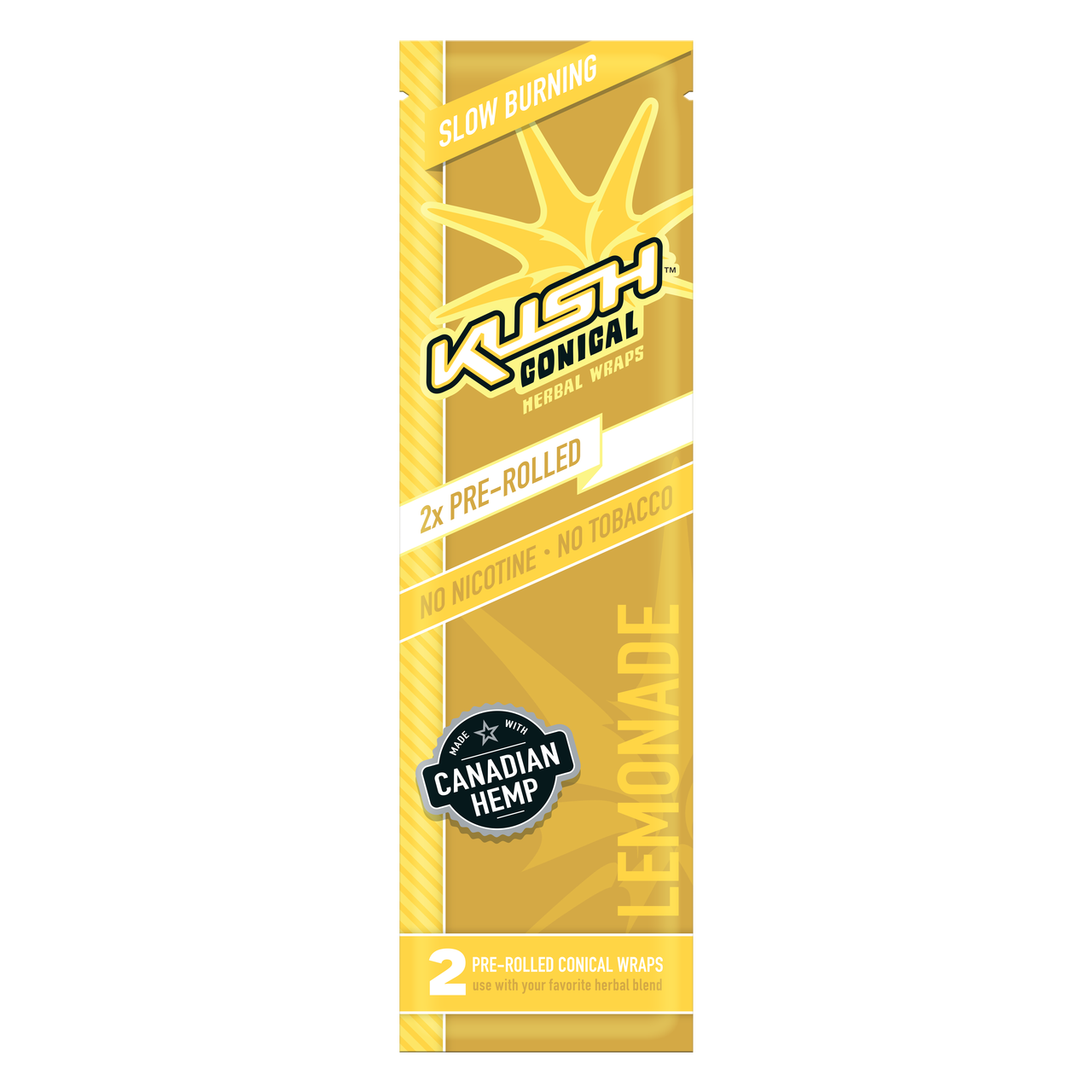 Kush Lemonade Flavor Herbal Cone - 2-Count Pack