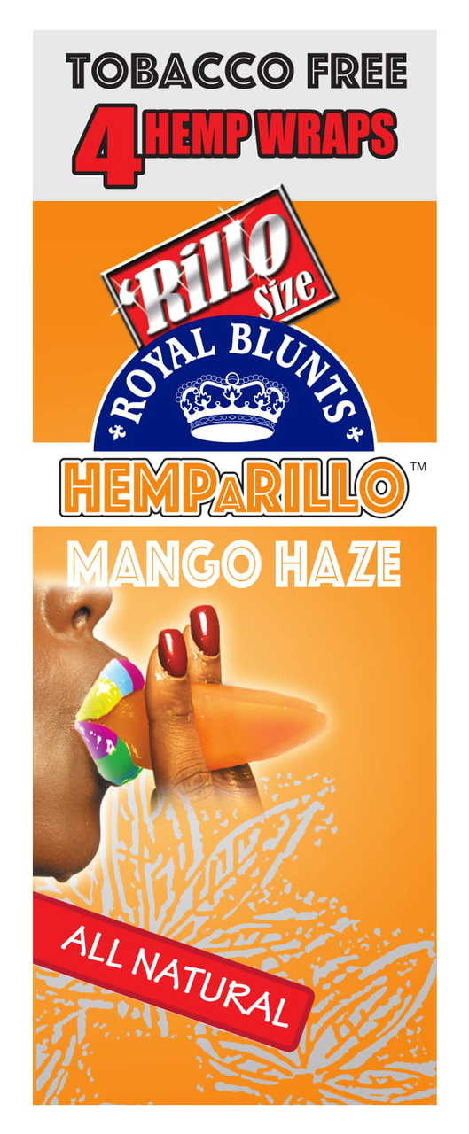 Royal Blunts Mango Haze Flavor Hemparillo Hemp Wraps - 4ct Packs
