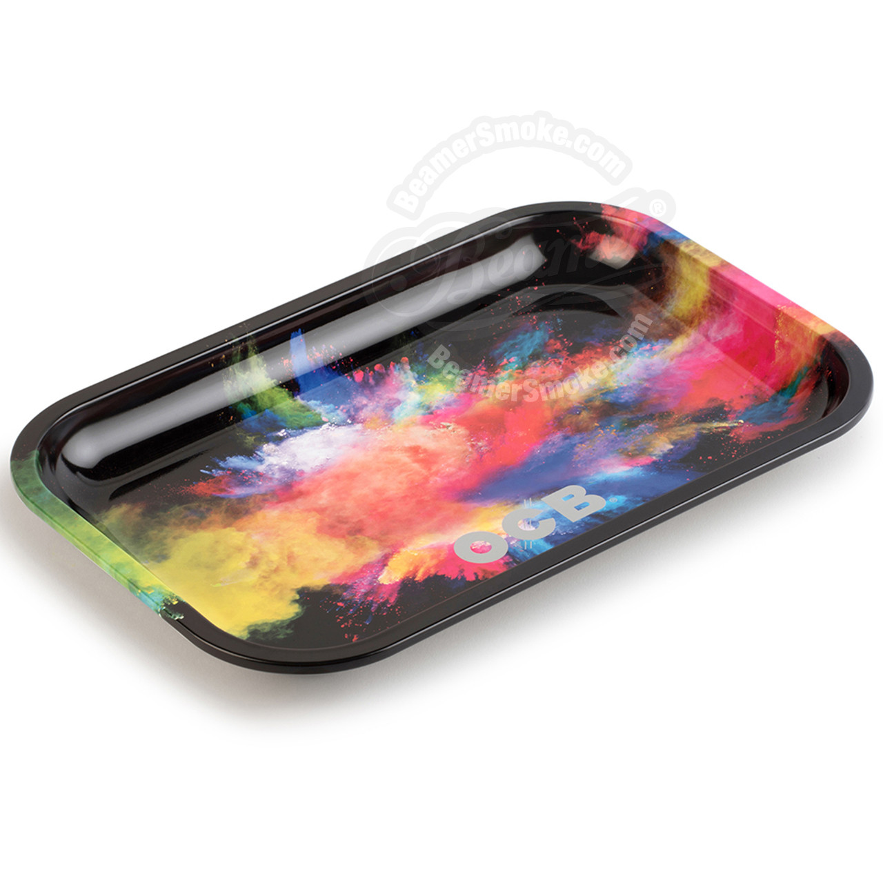 Small OCB Rolling Tray, Holi Design - 7.5" x 5.5"