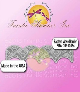 Frantic Stamper Cutting Die- Eastern Wave Border - Simply Special Crafts
