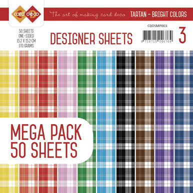 Find It Trading Tartan Bright Colors Mega Pack 3 Designer Sheets by ...