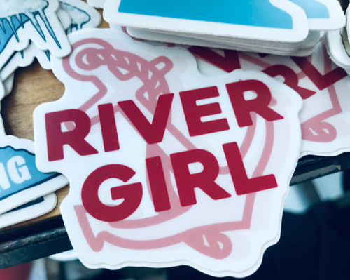 Sticker, Anchor Red River Girl - Go Brazen