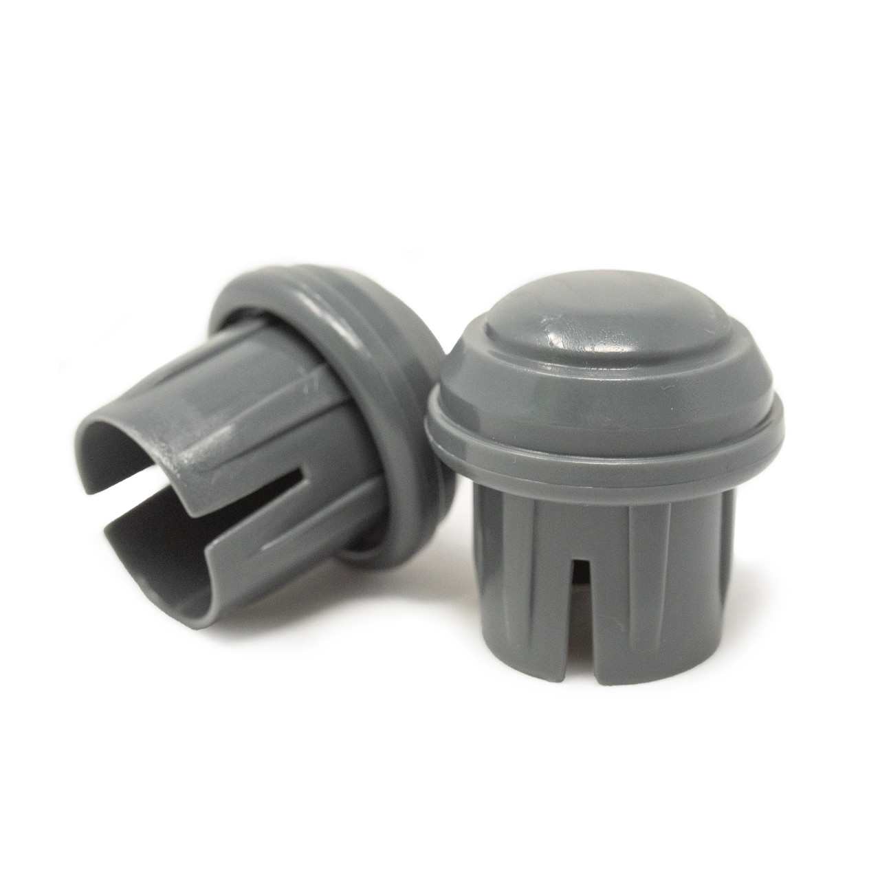 Top Glides Mushroom Walker Glide Caps for 1 Inch Tubes - Gray - Top Glides
