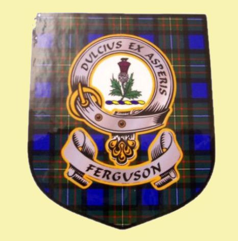 Ferguson Clan Tartan Clan Ferguson Badge Shield Decal Sticker Set of 3 ...