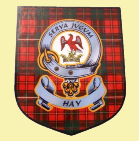 Hay Clan Tartan Clan Hay Badge Shield Decal Sticker Set of 3 - For ...