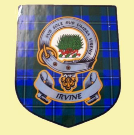 Irvine Clan Tartan Clan Irvine Badge Shield Decal Sticker Set of 3 ...