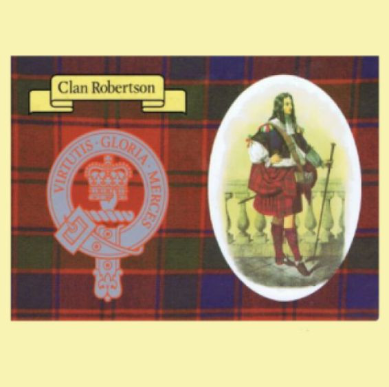 Robertson Clan Crest Tartan History Robertson Clan Badge Postcards Pack ...