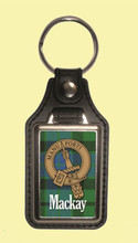 Mackay Clan Badge Tartan Scottish Family Name Leather Key Ring Set of 4 ...