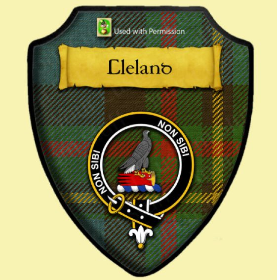 Cleland Ancient Tartan Crest Wooden Wall Plaque Shield - For Everything ...