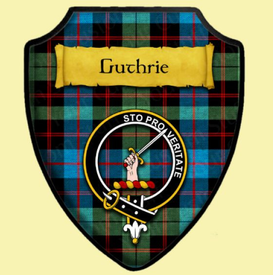 Guthrie Ancient Tartan Crest Wooden Wall Plaque Shield - For Everything ...