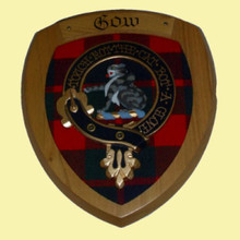 Gow Clan Crest Tartan 10 x 12 Woodcarver Wooden Wall Plaque - For ...