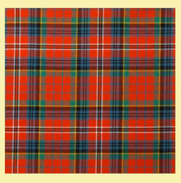 MacPherson Red Ancient Medium Weight Braeriach 13oz Tartan Wool Fabric ...