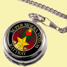 Rattray Clan Crest Round Shaped Chrome Plated Pocket Watch - For ...