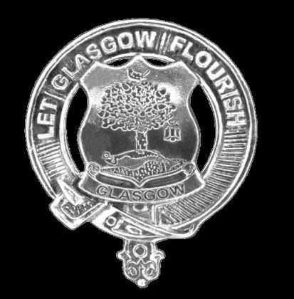 City Of Glasgow Cap Crest Sterling Silver City Of Glasgow Badge - For ...