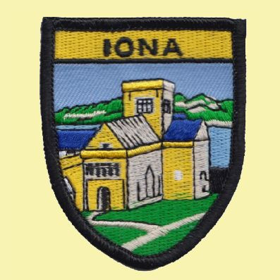 Scotland Iona Shield Places Embroidered Cloth Patch Set x 3 - For ...