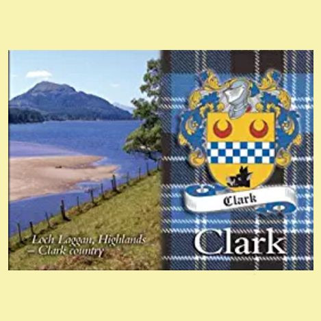 Clark Coat of Arms Scottish Family Name Fridge Magnets Set of 10 - For ...
