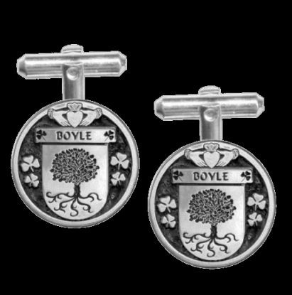 Boyle Irish Coat Of Arms Claddagh Sterling Silver Family Crest ...