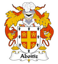 Aboitiz Spanish Coat of Arms Large Print Aboitiz Spanish Family Crest ...