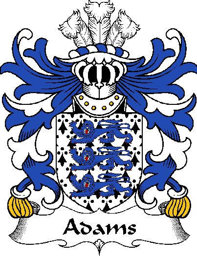 Adams Welsh Coat of Arms Print Adams Welsh Family Crest Print - For ...