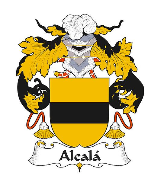 Alcala Spanish Coat of Arms Print Alcala Spanish Family Crest Print ...