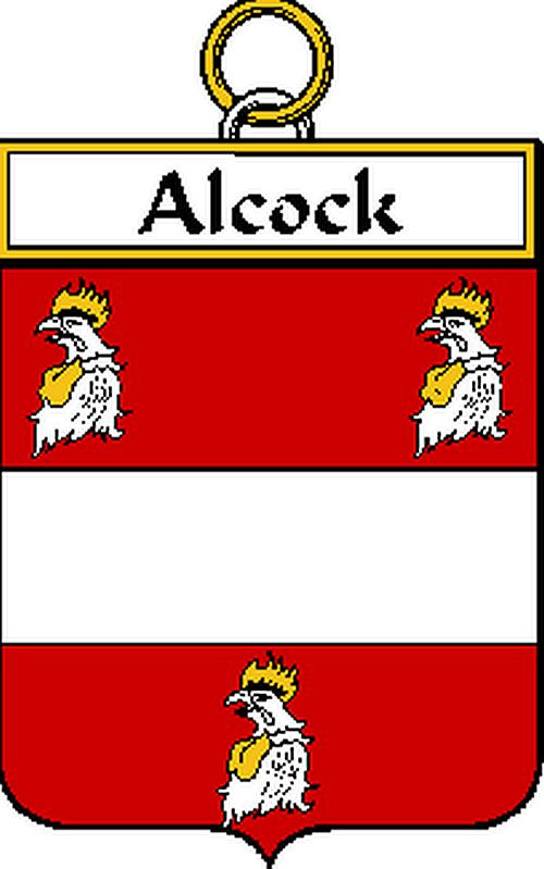 Alcock Irish Coat of Arms Large Print Alcock Irish Family Crest - For ...