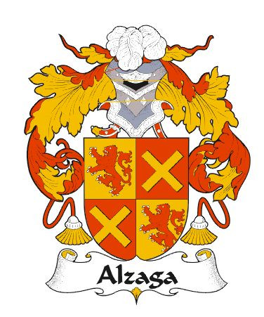Alzaga Spanish Coat of Arms Large Print Alzaga Spanish Family Crest ...