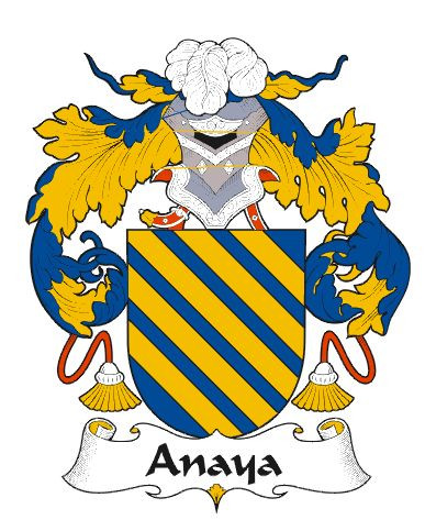 Anaya Spanish Coat of Arms Large Print Anaya Spanish Family Crest - For ...