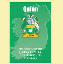 Quinn Coat Of Arms History Irish Family Name Origins Mini Book - For ...