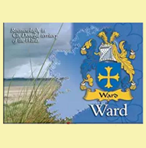 Ward Coat of Arms Irish Family Name Fridge Magnets Set of 2 - For ...