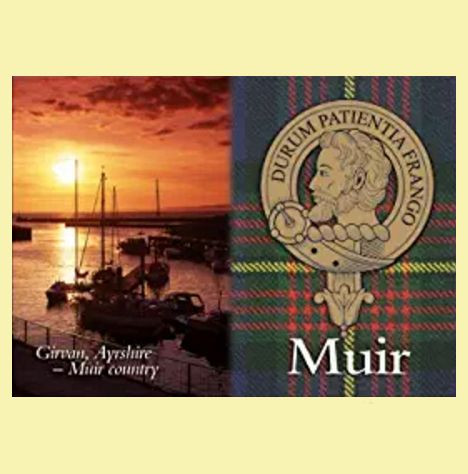 Muir Clan Badge Scottish Family Name Fridge Magnets Set of 2 - For ...