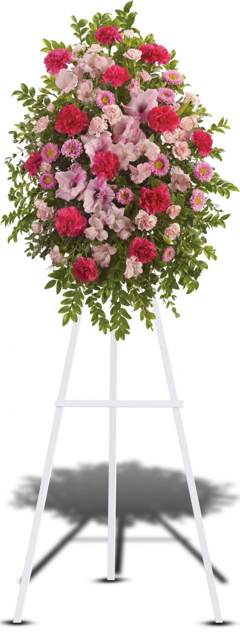 Perfectly Pink Spray | Downtown Houston Funeral Flowers