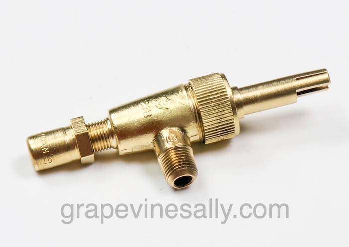 Vintage Antique Stove Burner Gas Control Valve - 3-5/8" Overall Length