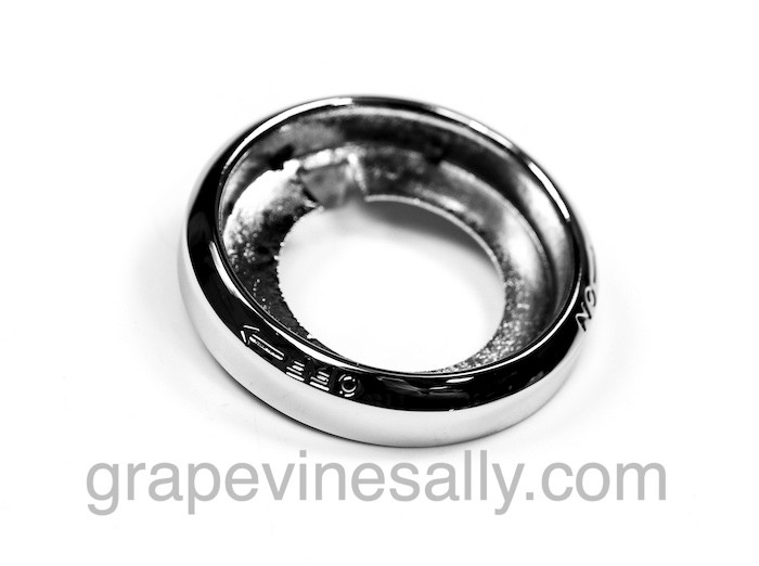 O'Keefe & Merritt Vintage Gas Stove Control Knob New Chromed Bezel Ring