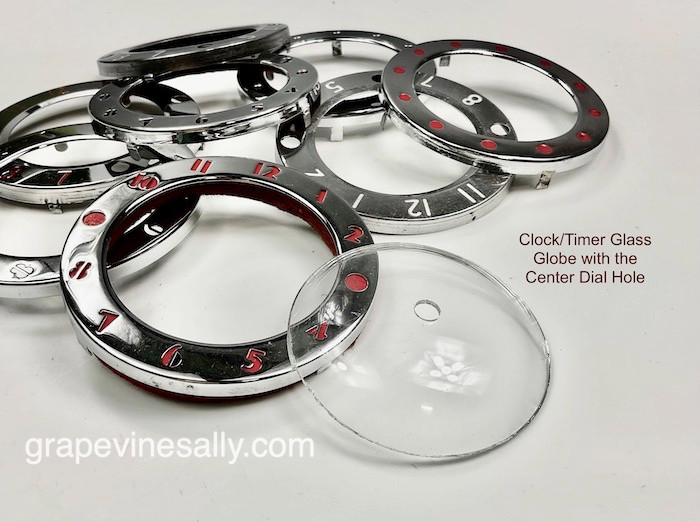 LIMITED SUPPLY - Vintage Stove Clock/Timer Glass Globe Face WITH Center ...