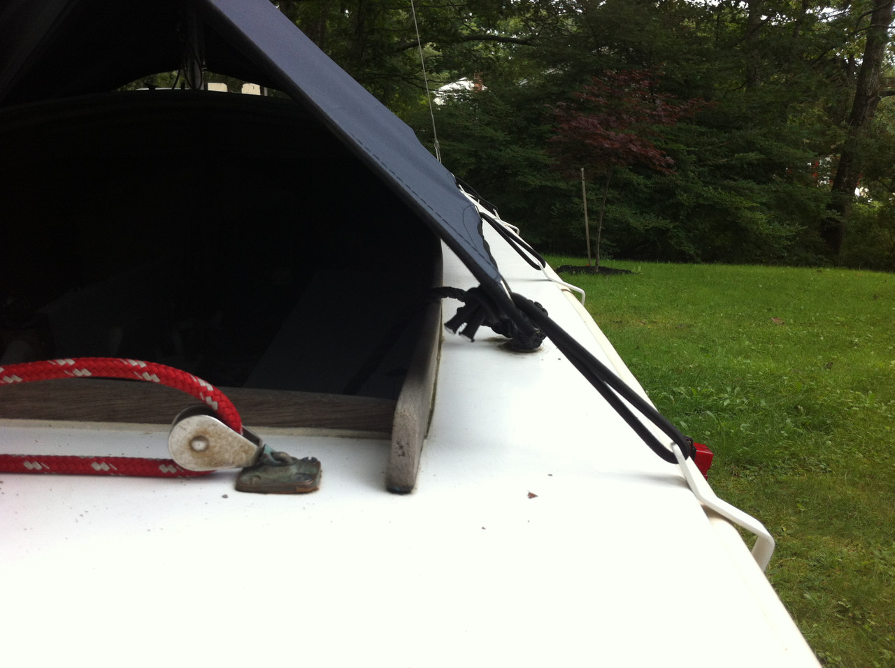 Explorer Sailboat - Boat Boom Tent - SLO Sail and Canvas