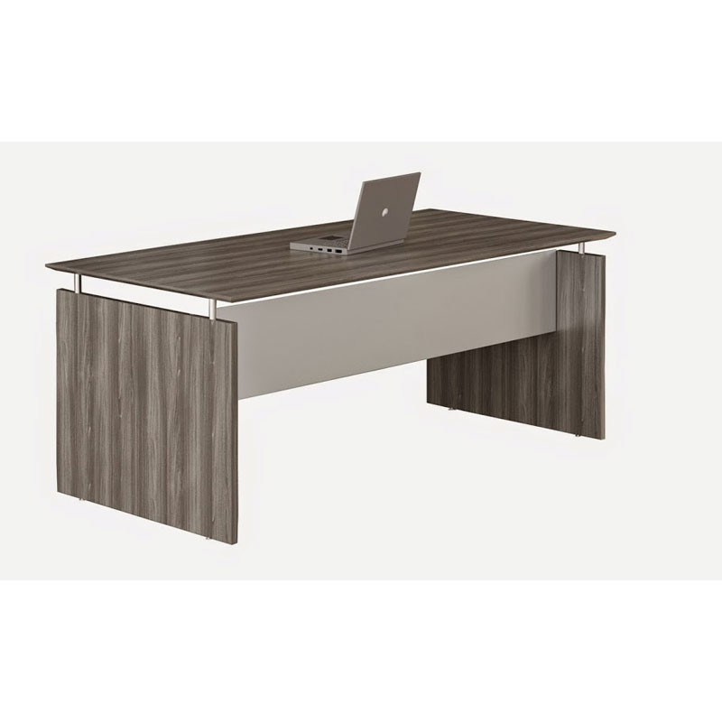 Mayline MNDS72-LGS Medina Laminate 72" Executive Desk Straight Free ...