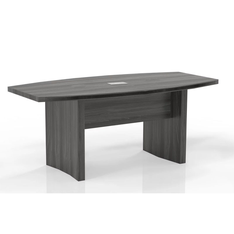 Mayline ACTB6-LGS Aberdeen Conference Table Boat Surface 6' Gray Steel ...